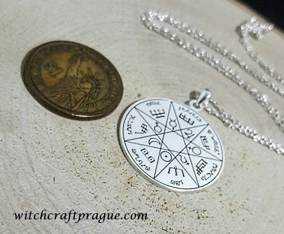 Witchcraft Seven Planetary Seals Necklace Amulet Alchemy - Etsy