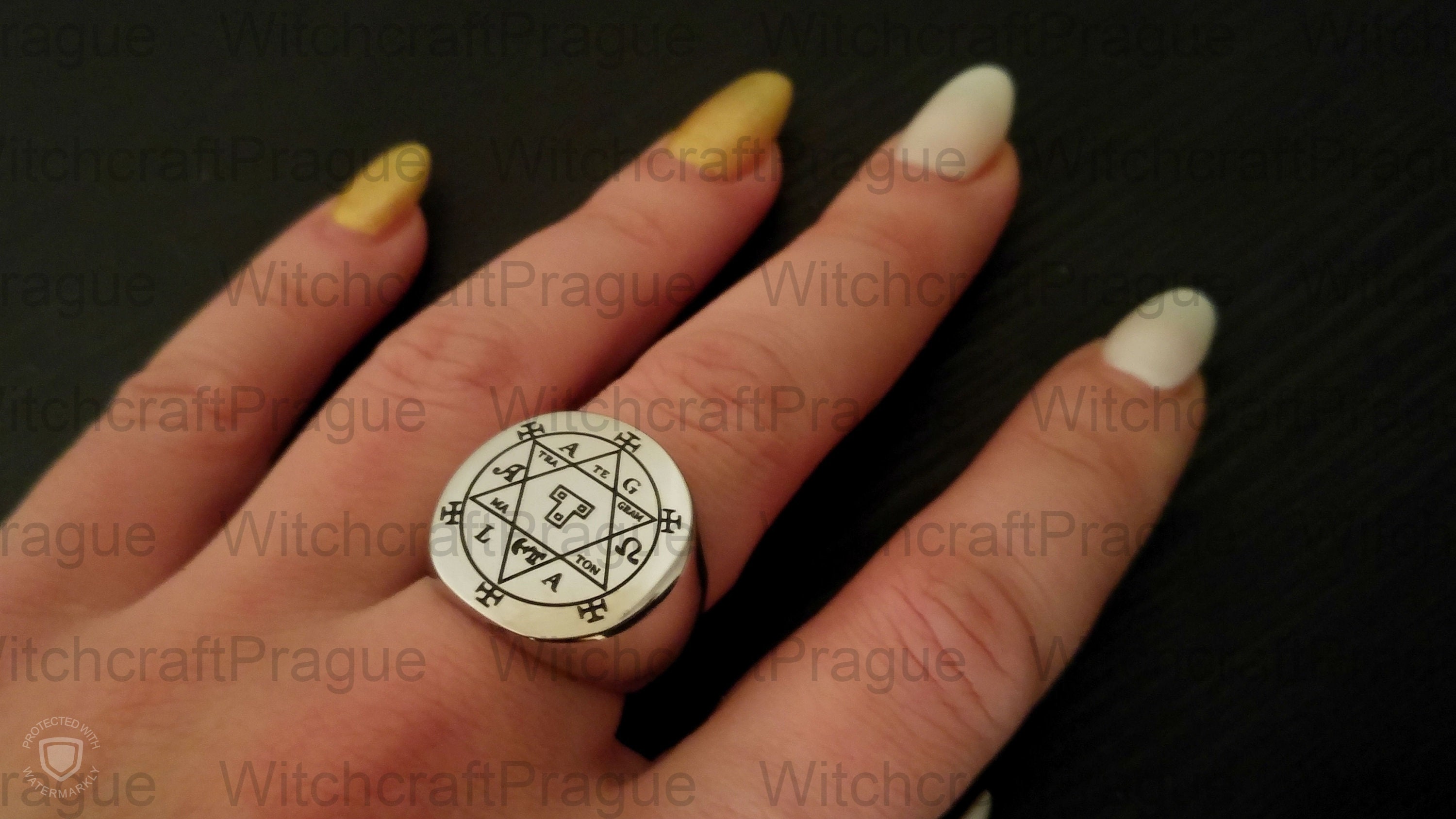 Hexagram of Solomon, Goetia Ring, Witchcraft Amulet, Seal of Solomon ...