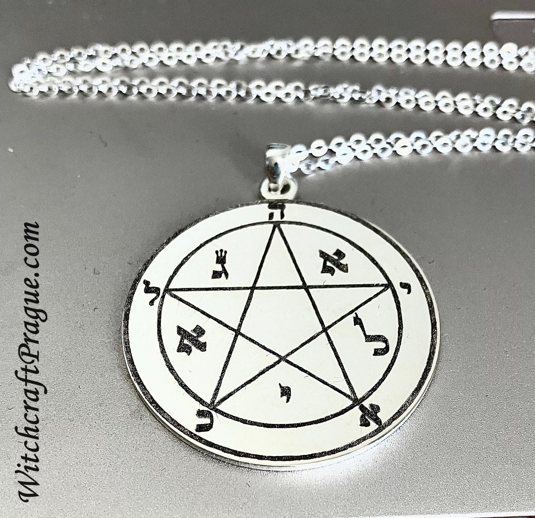 Witchcraft First Pentacle of Mercury Necklace Goetia Amulet Lesser Key ...