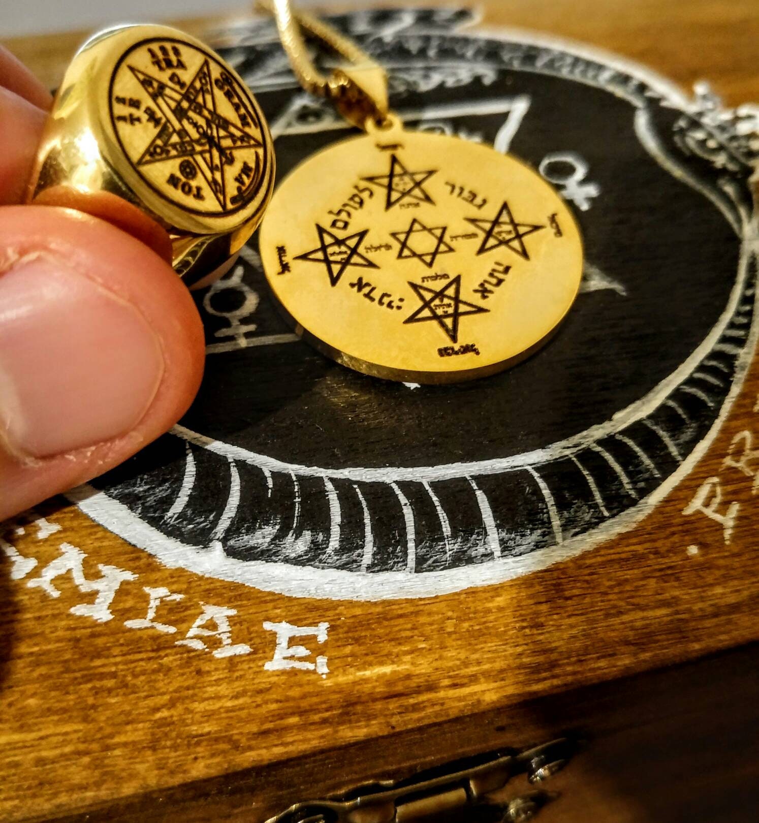 Alchemy Protection Set Witchcraft Amulet Goetia Wicca Talisman | Etsy