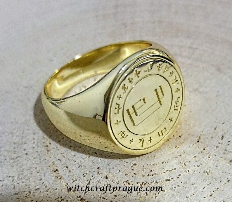 Witchcraft Olympic Spirits Ring Amulet Bethor Seal, Wealth Talisman ...