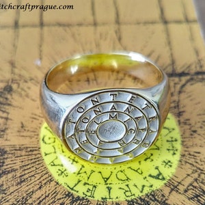 Seal of Solomon Magic Ring Goetia Amulet Witchcraft Talisman for ...