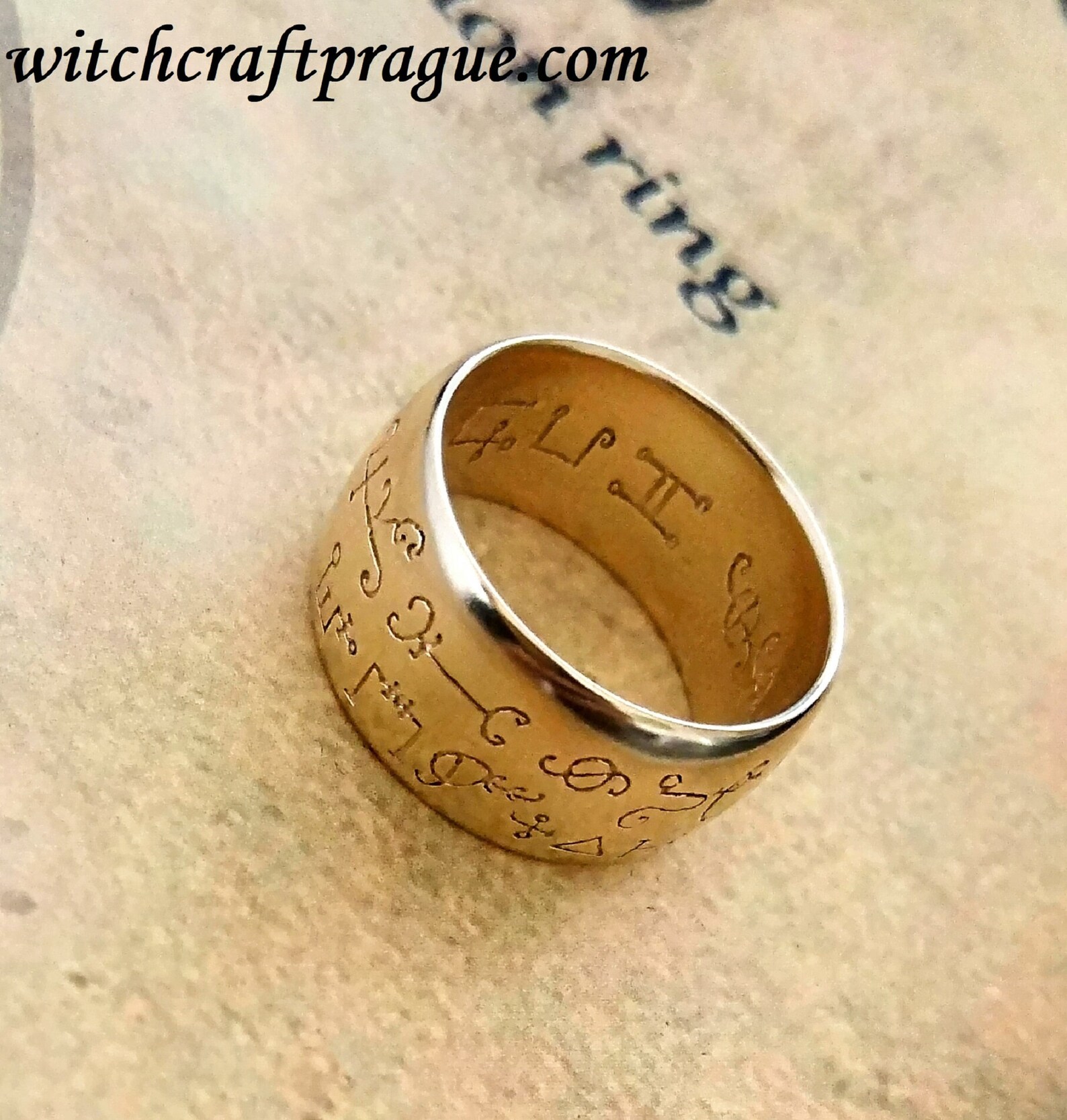 Alchemy Solomon Crown Magic Ring 18k Gold Goetia Amulet - Etsy