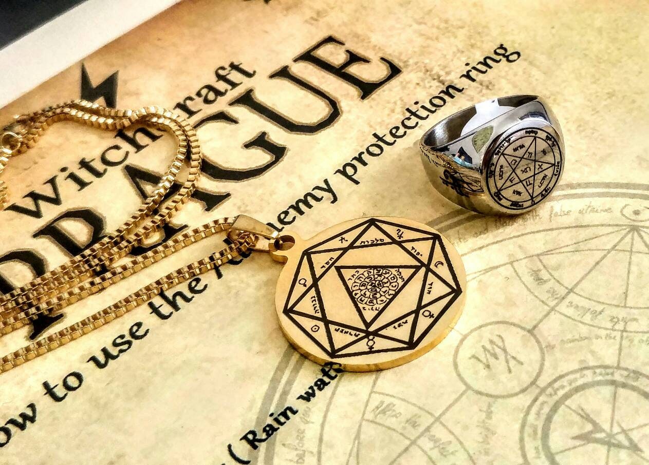 Alchemy Wisdom Necklace Amulet Witchcraft Talisman Wicca - Etsy