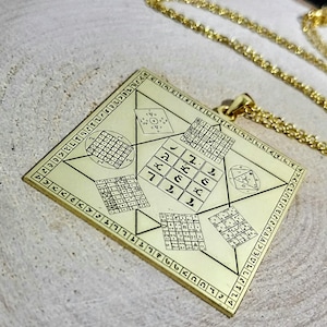 John Dee Holy Table Enochian Magic Witchcraft Angelic Amulet - Etsy
