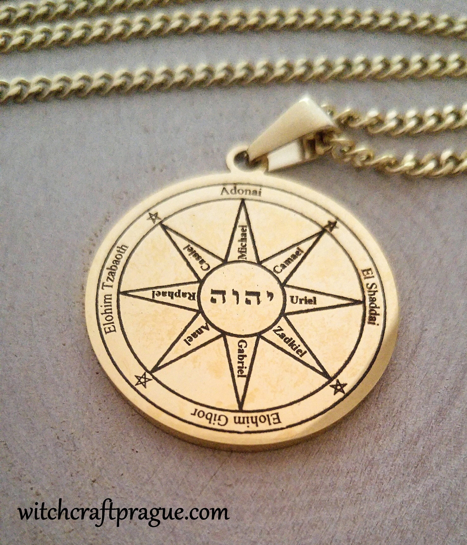 Witchcraft Archangels Necklace Alchemy Amulet Wicca Talisman Name of ...