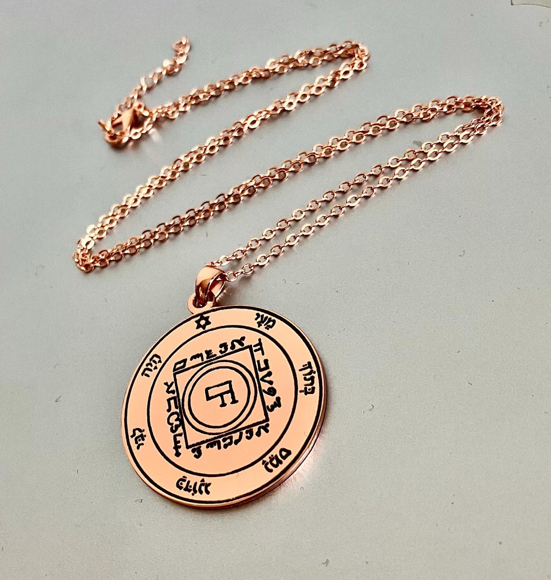 Fifth Pentacle of Venus Necklace, Key of Solomon Talisman, Witchcraft ...