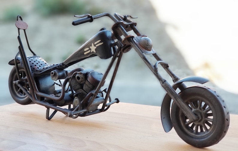 Collectible Easy Rider Model Motorcycle, Model Bike Hand Made, Hand ...