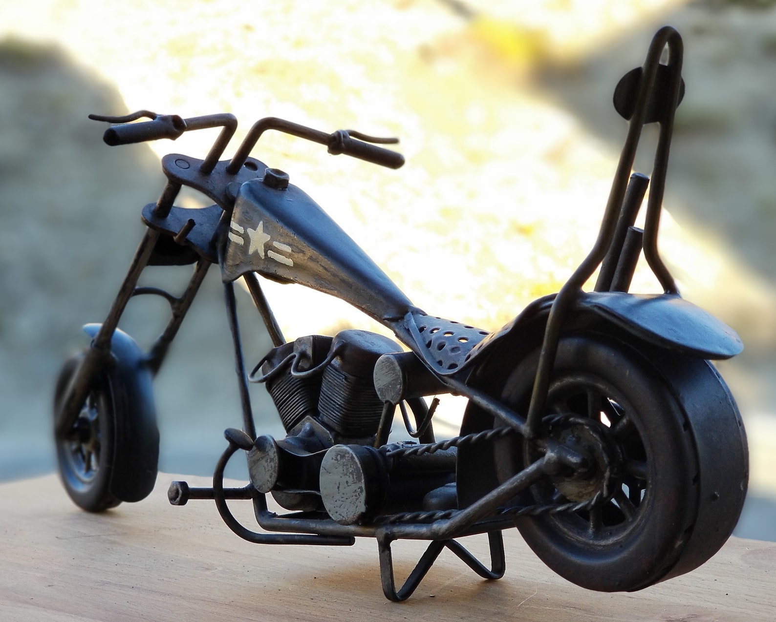 Collectible Easy Rider Model Motorcycle, Model Bike Hand Made, Hand ...