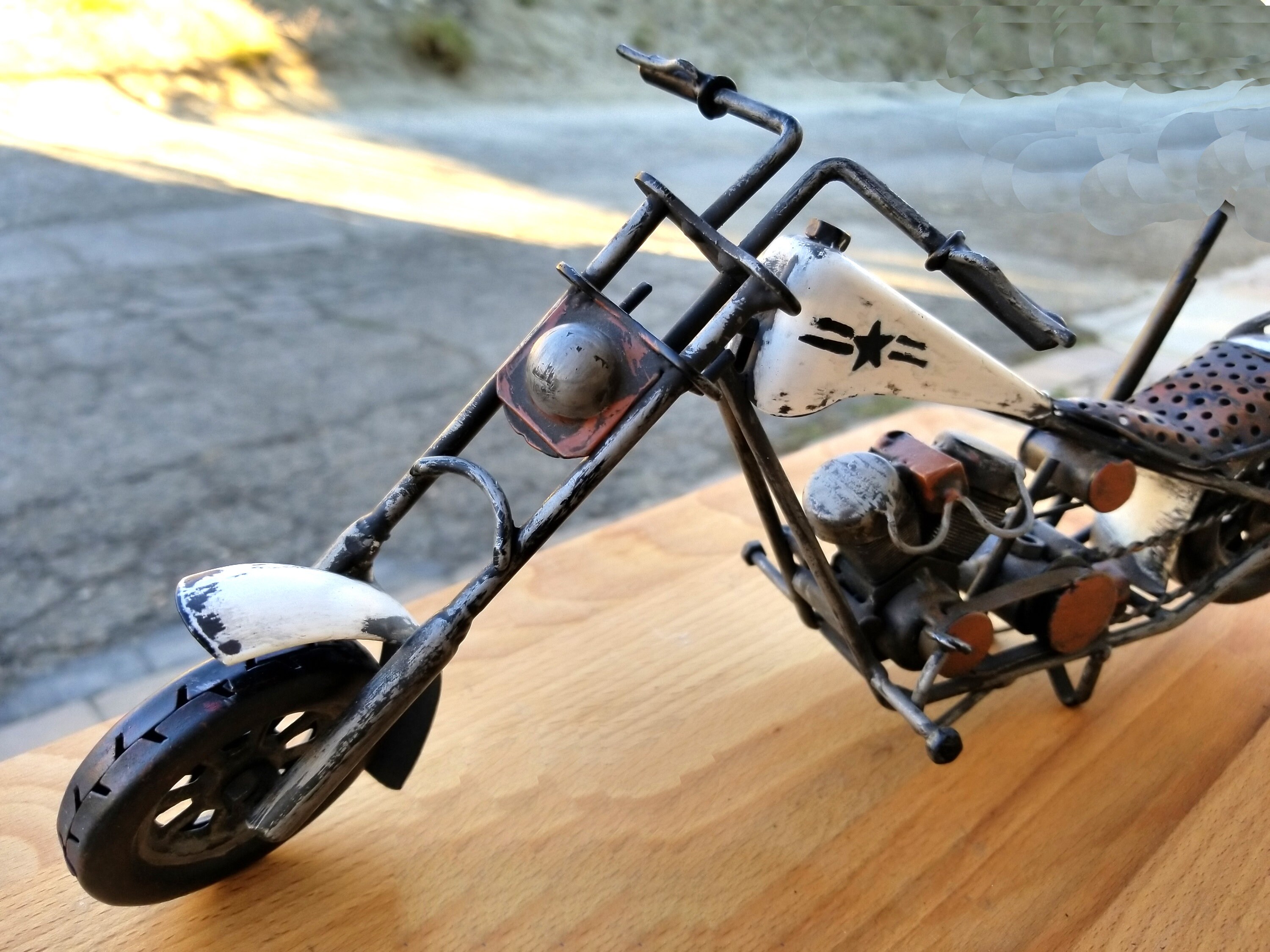 Collectible Easy Rider Model Motorcycle, Model Metal Scuplture, Gift ...