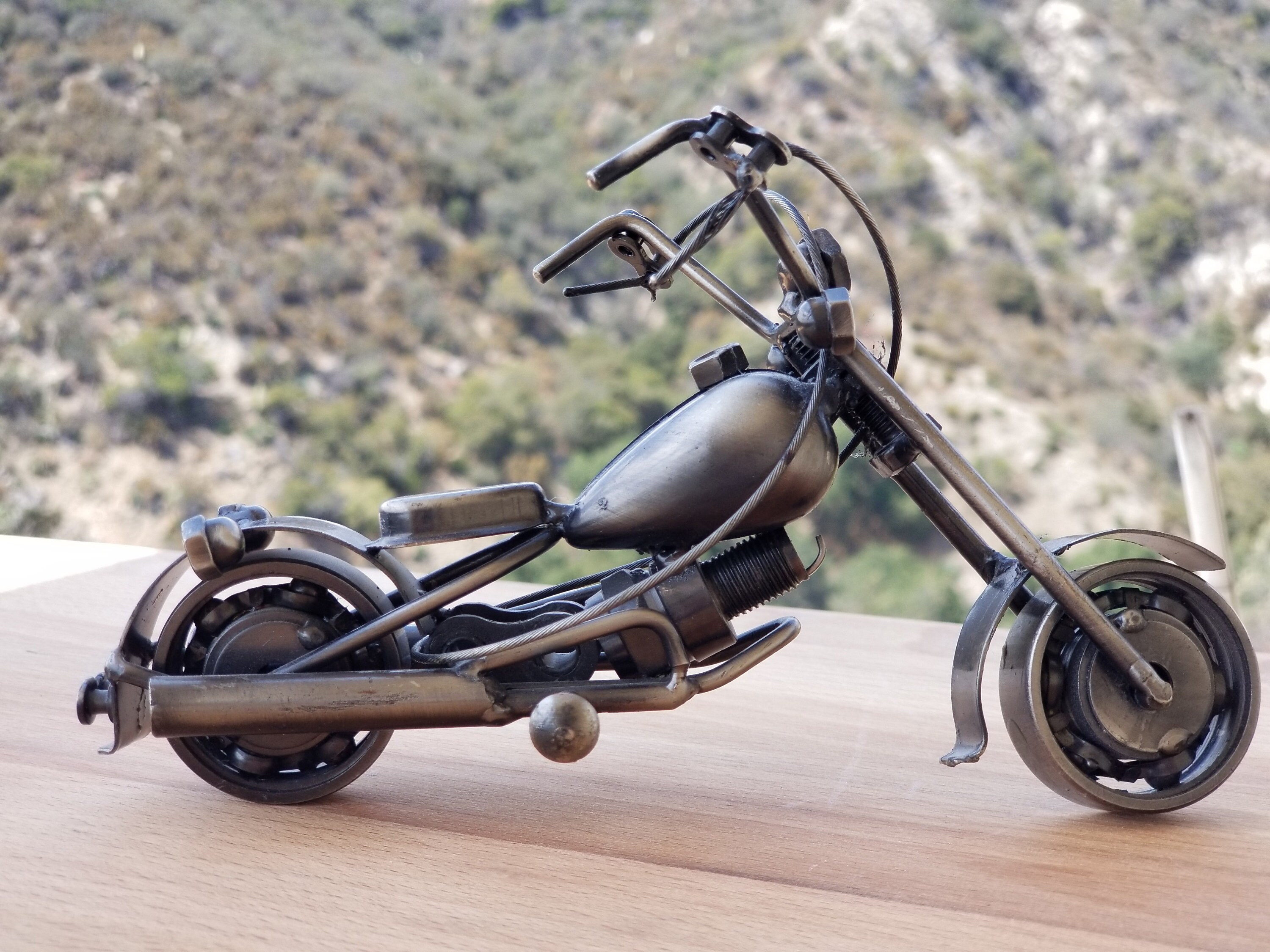Personalized Welded Motor Bike, Model Motorcycle, Sculpture ...