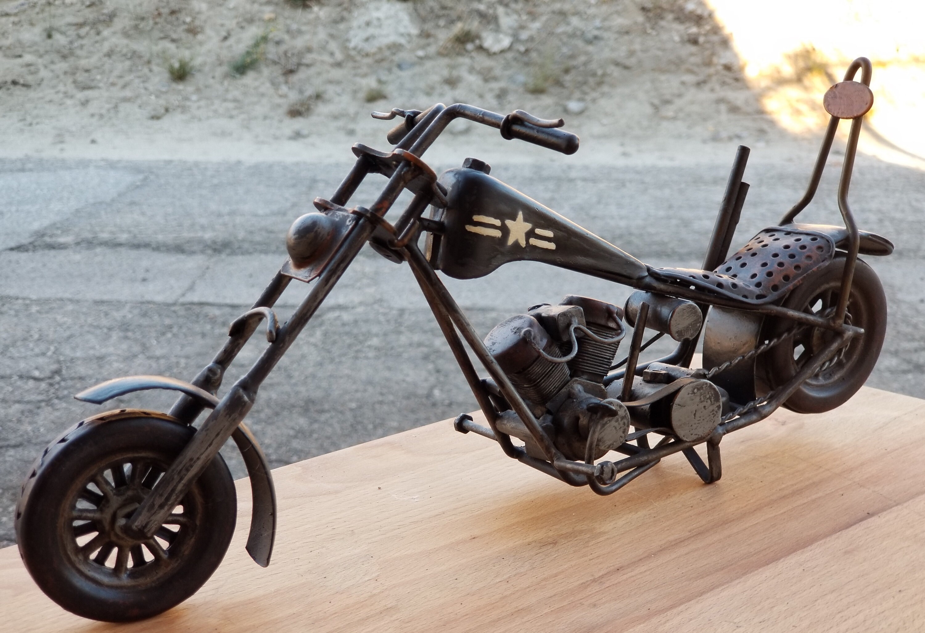 Collectible Easy Rider Model Motorcycle, Model Bike Hand Made, Hand ...