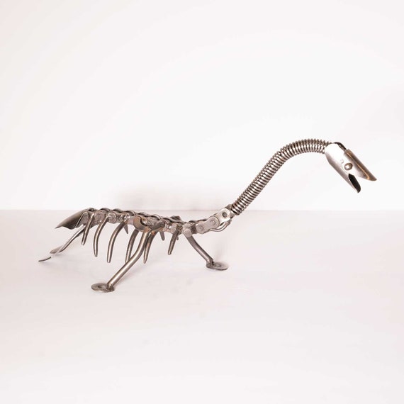 Welded Dinosaur Sculpture Scrap Metal Art Dinosaur Lover | Etsy