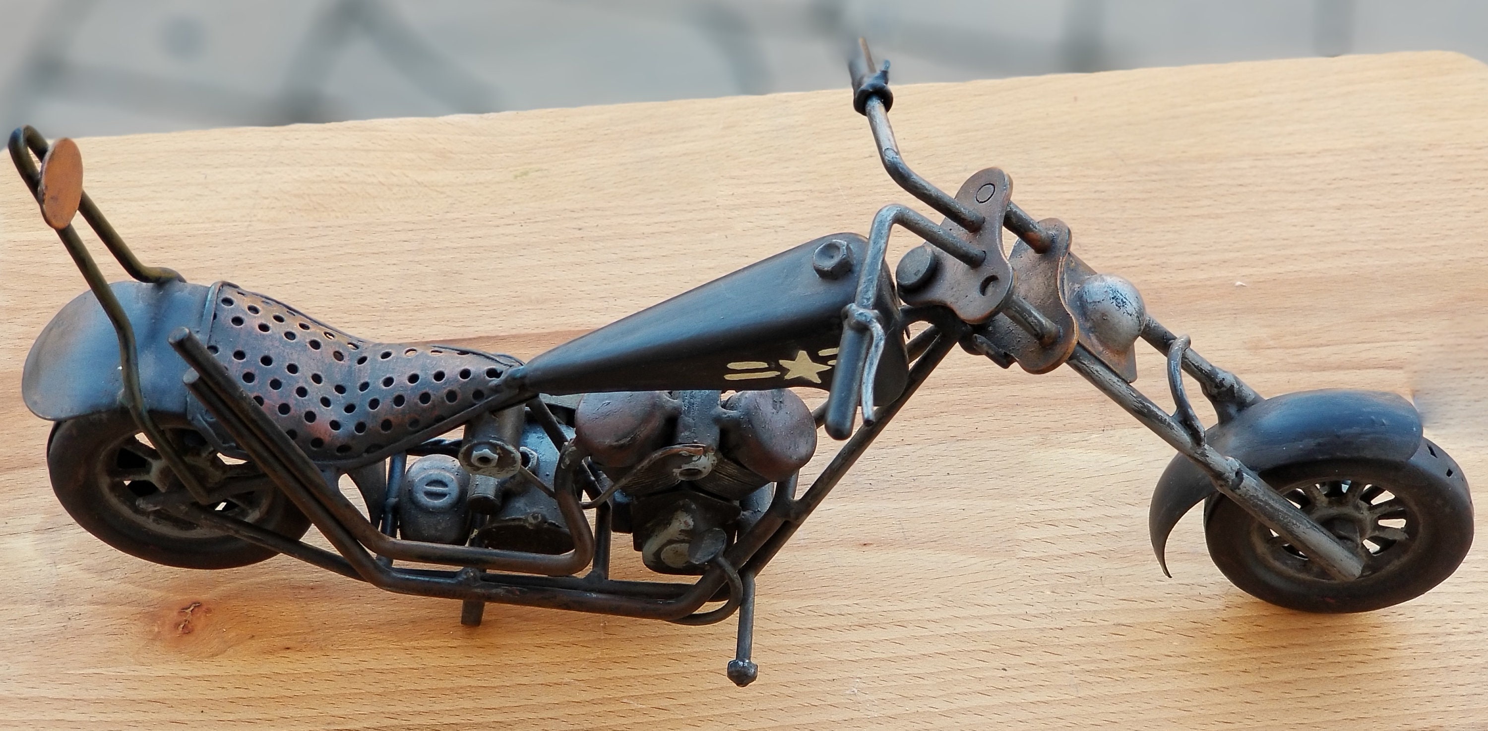 Collectible Easy Rider Model Motorcycle, Model Bike Hand Made, Hand ...