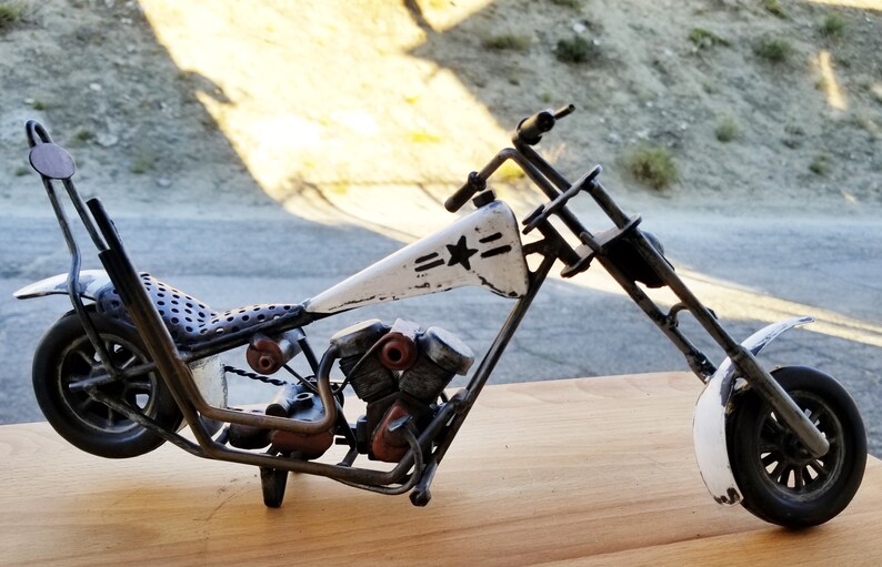 Collectible Easy Rider Model Motorcycle, Model Metal Scuplture, Gift ...