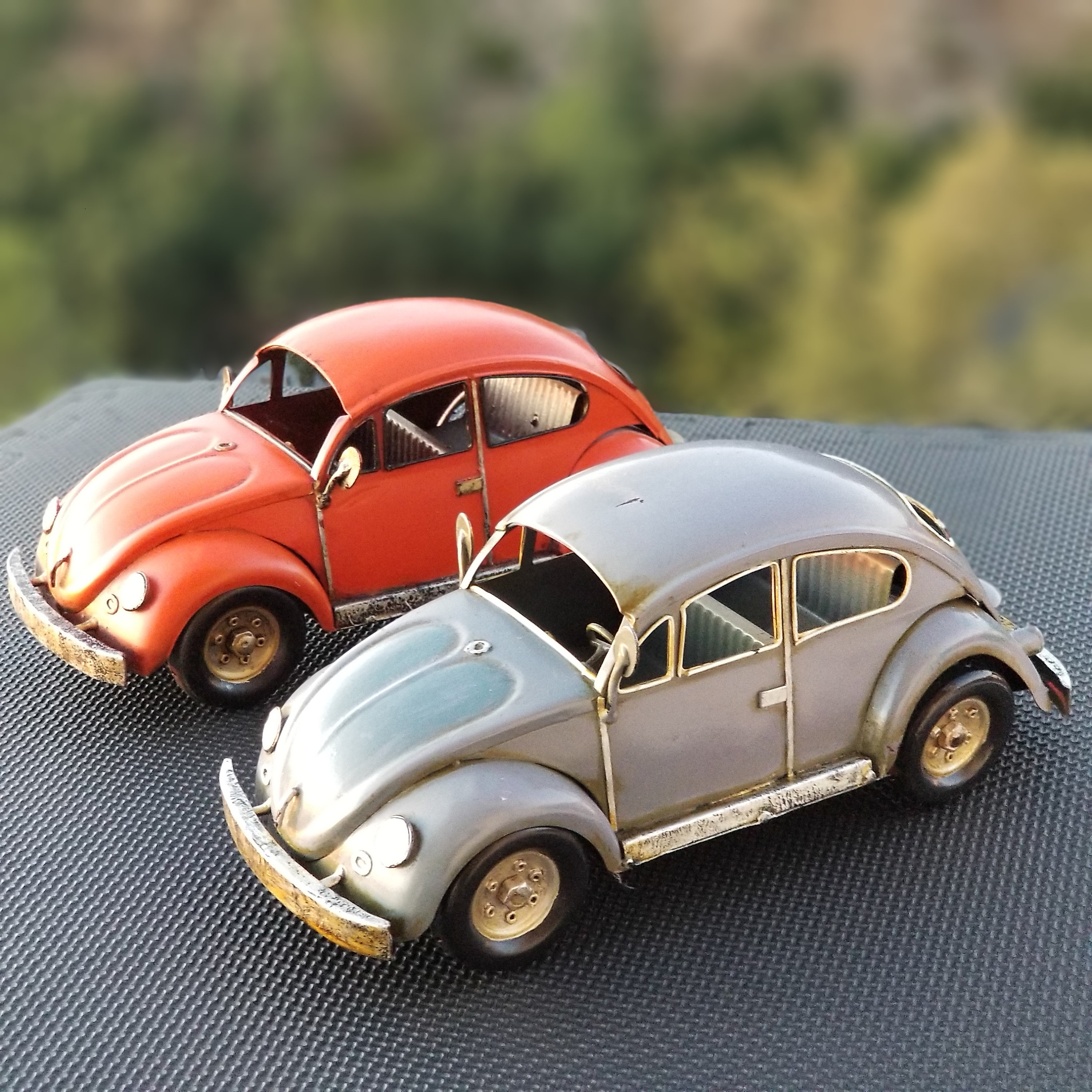 1960s VW Beetle Model Car With Vintage Vibe - Large Hand Made Model Car ...