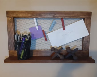 Chicken Wire Shelf Farmhouse Style Shelf Chicken Wire Box Shelf Rustic ...