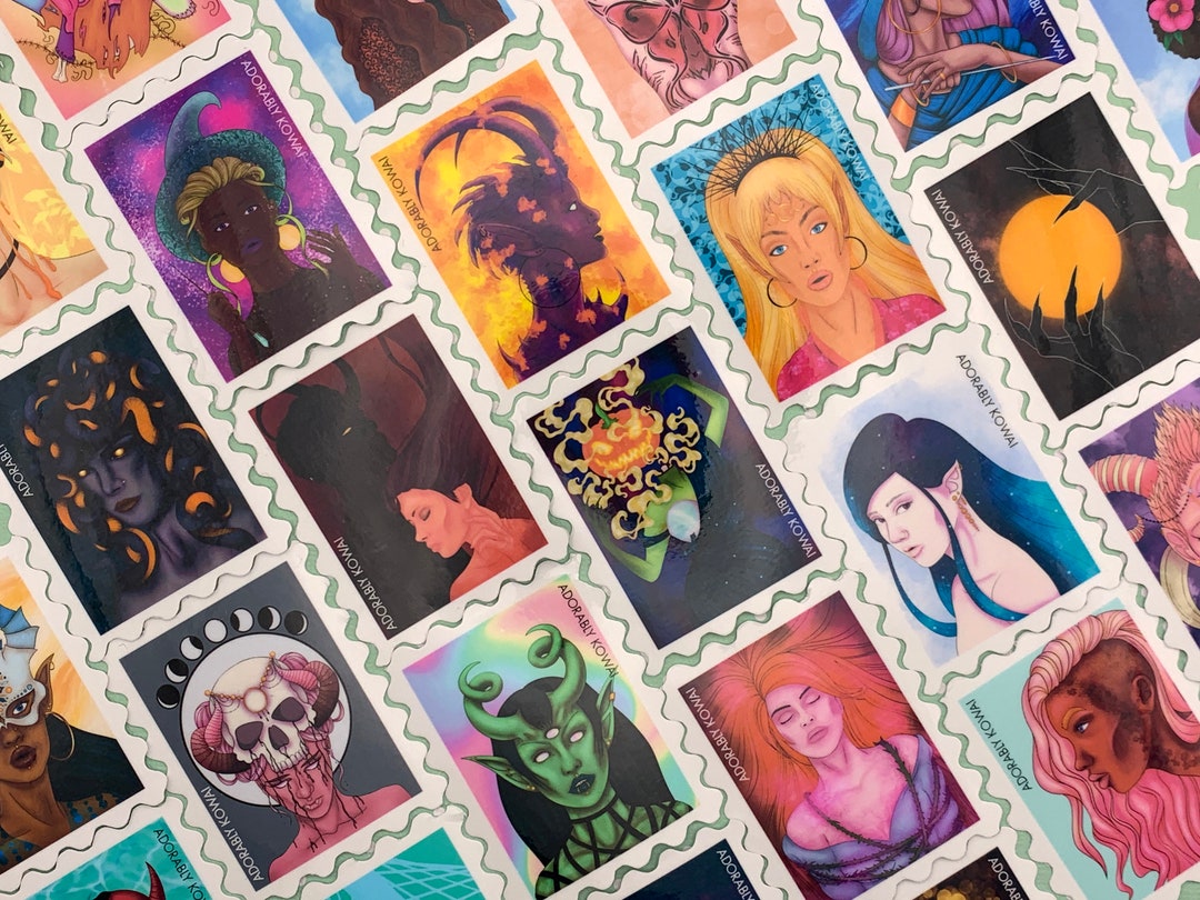 Original Art Glossy Stickers: Women, WOC, OC - Waterproof Decal - Etsy