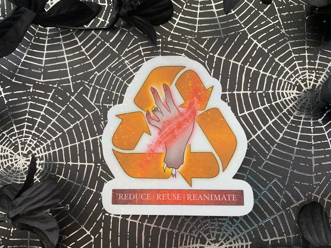 Necro-recycling Sticker - Etsy