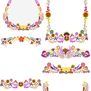 Fiesta Clipart, Mexican Flowers Clipart, Watercolors Mexican Floral ...