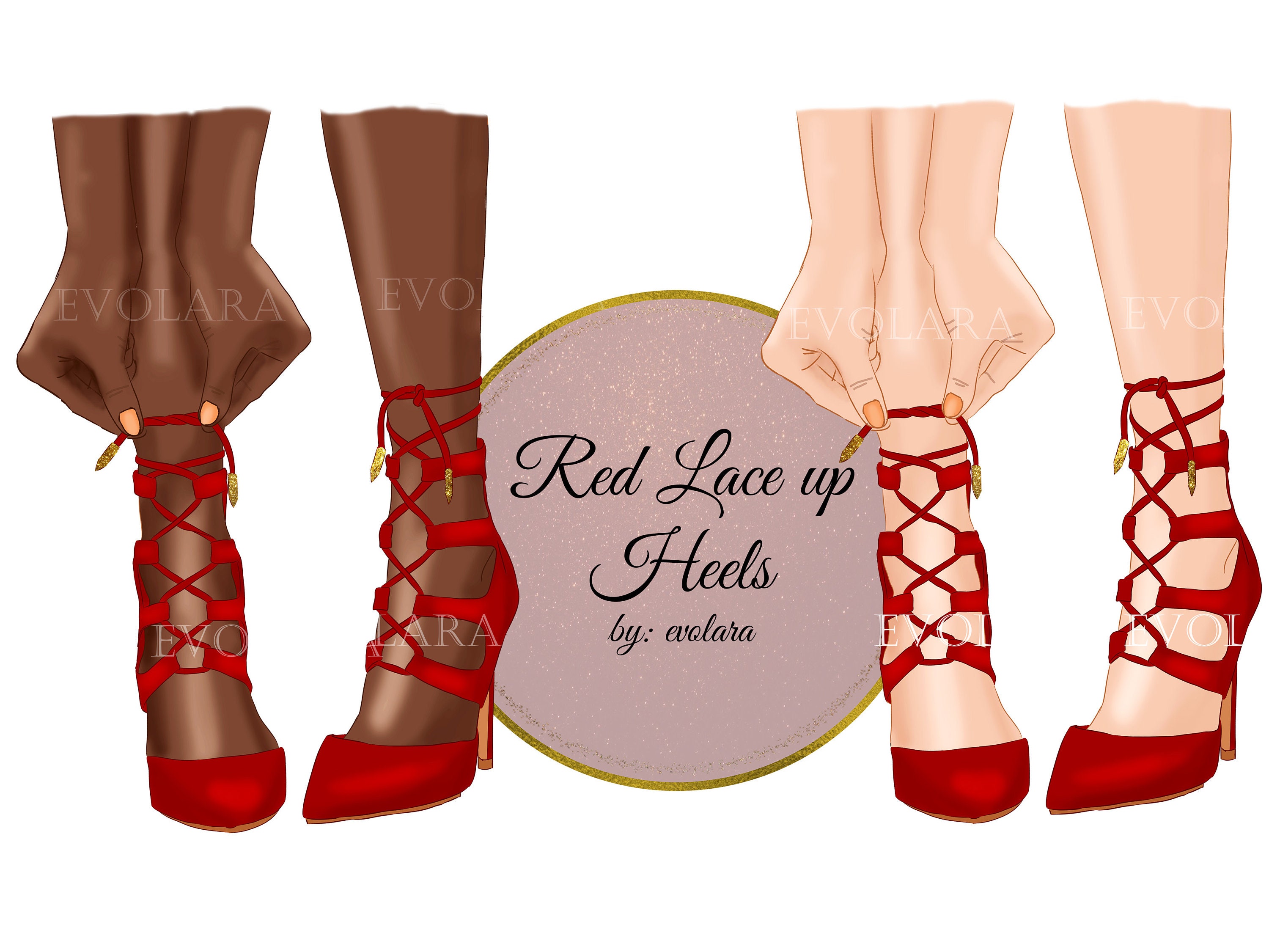 High Heel Shoes Clipart Fashion Illustration Red Heels Clipart Heels ...