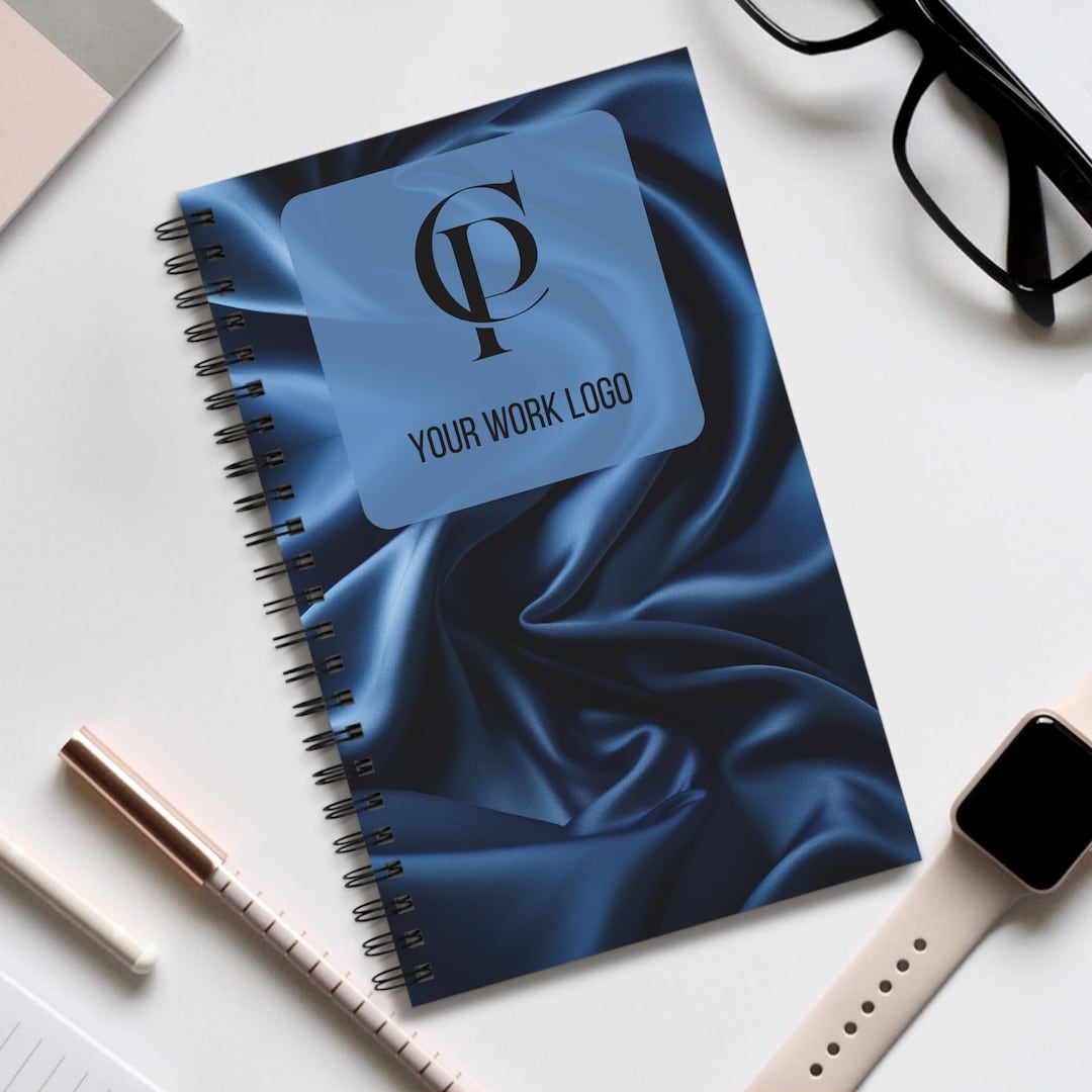 Custom Branded Spiral Journal Logo Work Notebook, Personalized Writing ...