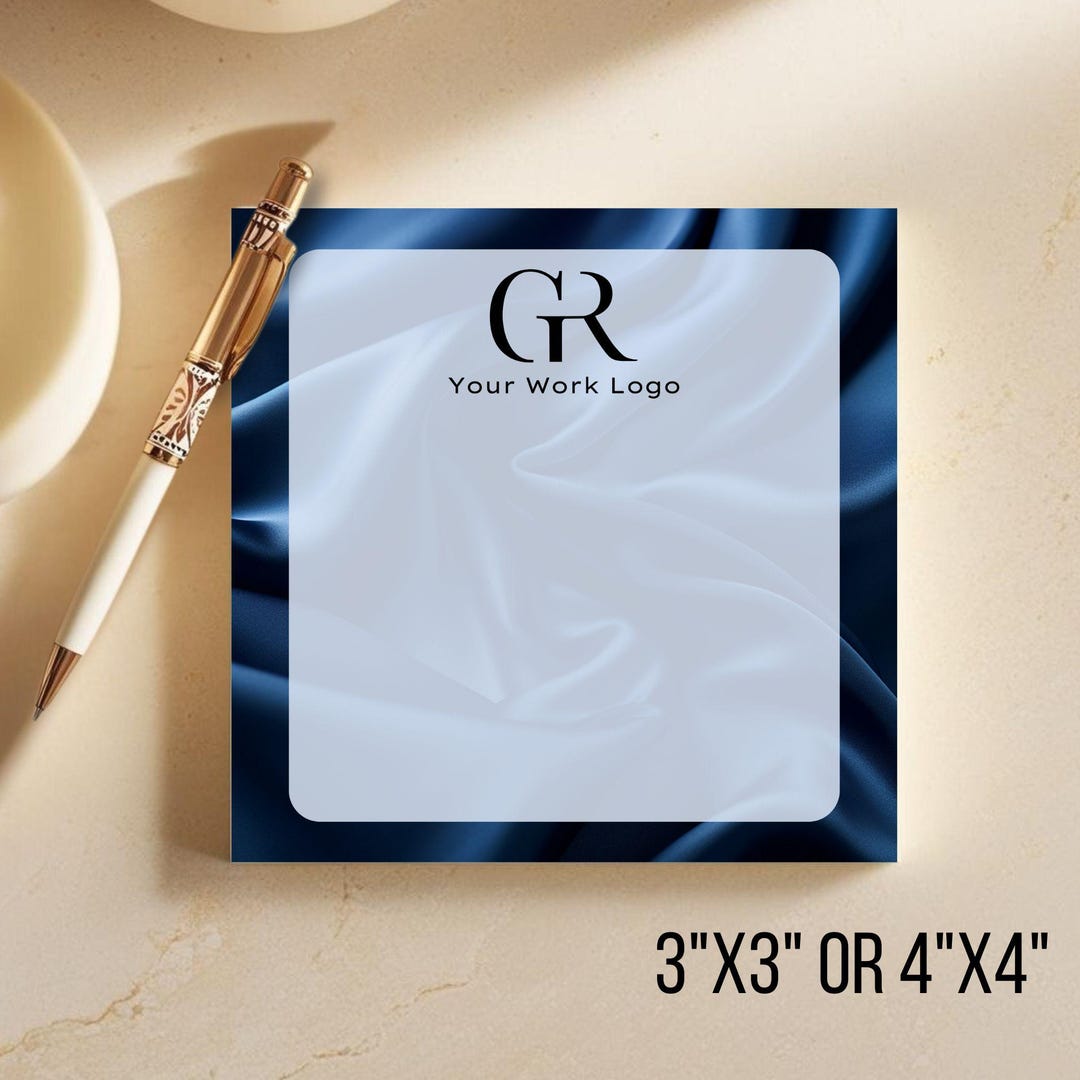 Custom Logo Branded Post-it Note Pads, Personalized Secret Santa Gift ...