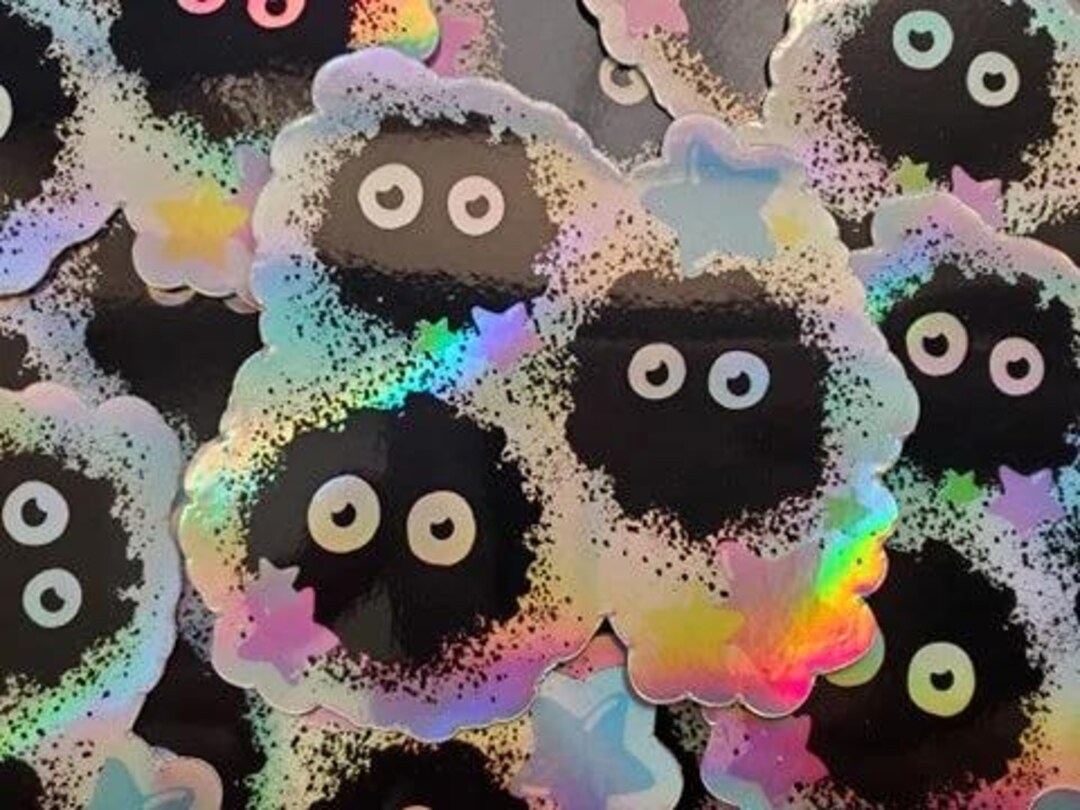 Soot Kawaii Ball Sprites Sprinkle Loving Black Pooft Balls Holographic ...
