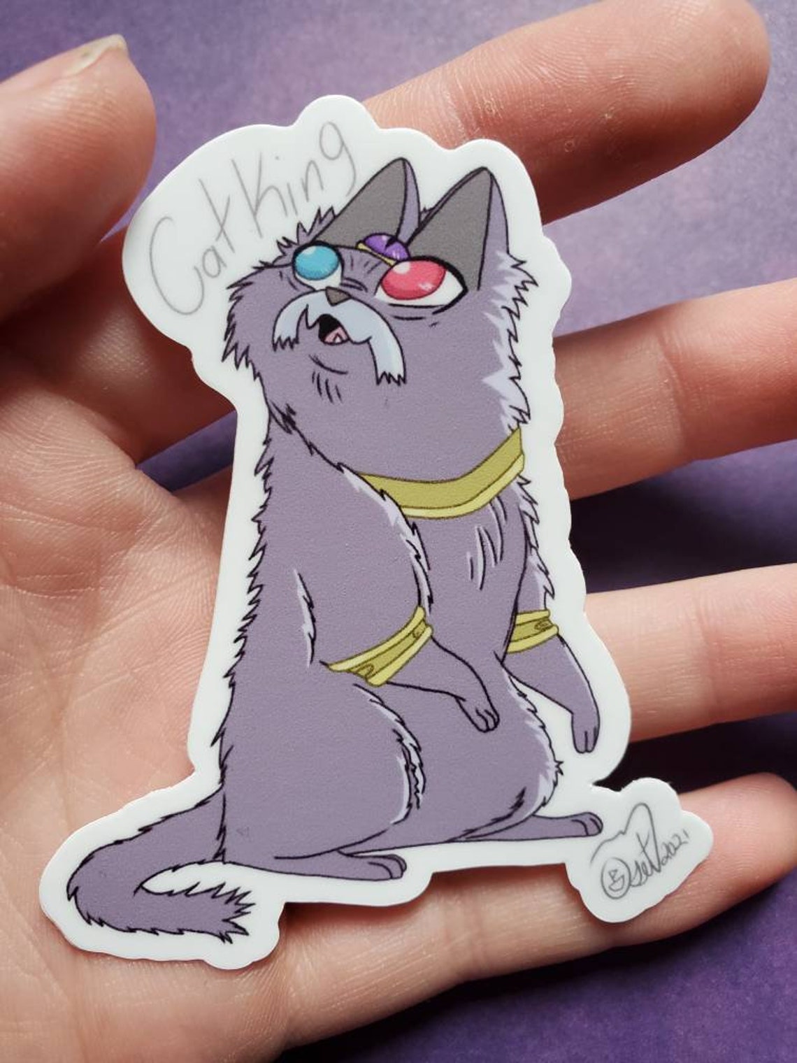 The Cat King Sticker Studio Ghibli Cats the Cat Returns | Etsy