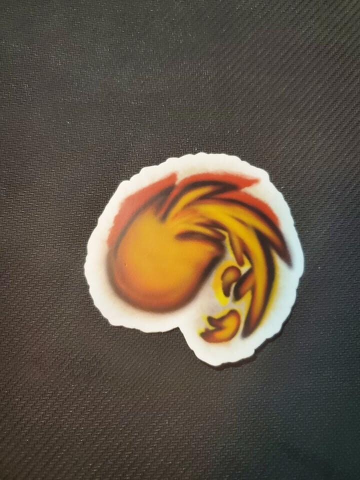 Magic of the Gathering Mana Symbol Stickers Red Mana | Etsy