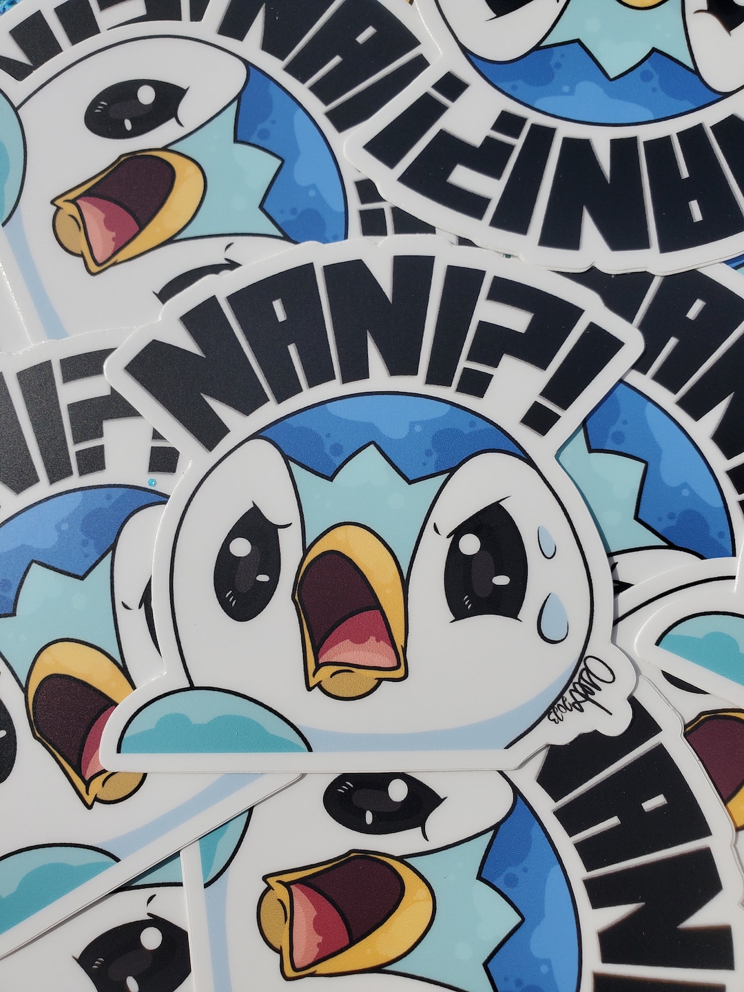 Piplup Nani Funny Meme Kawaii Pokémon Sticker Nerdy Gifts Gotta Catch ...