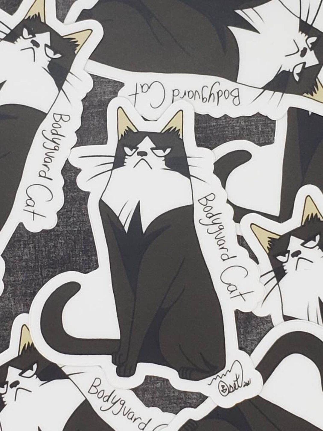 Bodyguard Cat Sticker Studio Ghibli Cats the Cat Returns Laptop/car ...