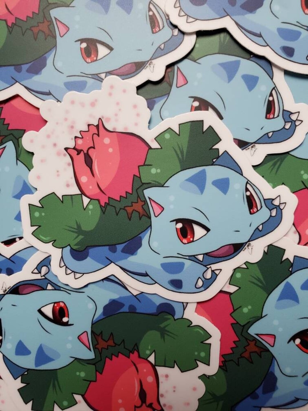 Ivysaur Sticker Grass Plant Monster Nerdy Weeb Gifts Console/laptop/car Waterproof Vinyl Decal ...