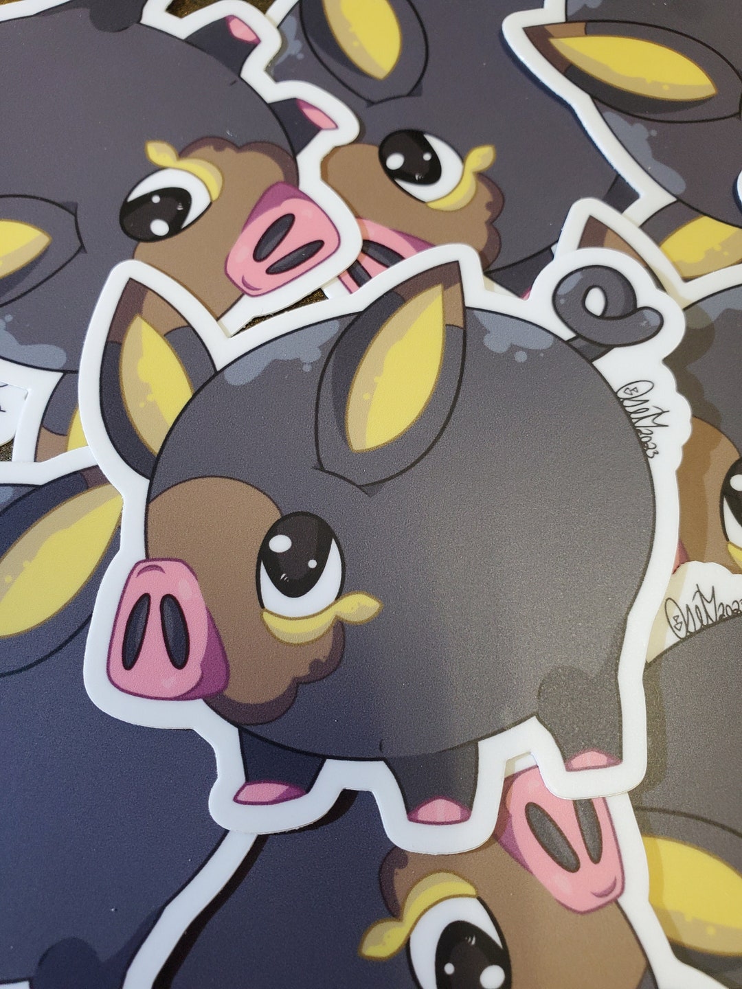 Lechonk shiny Option Sticker Kawaii Piggy Farm Boi Nerdy Gifts Vinyl ...