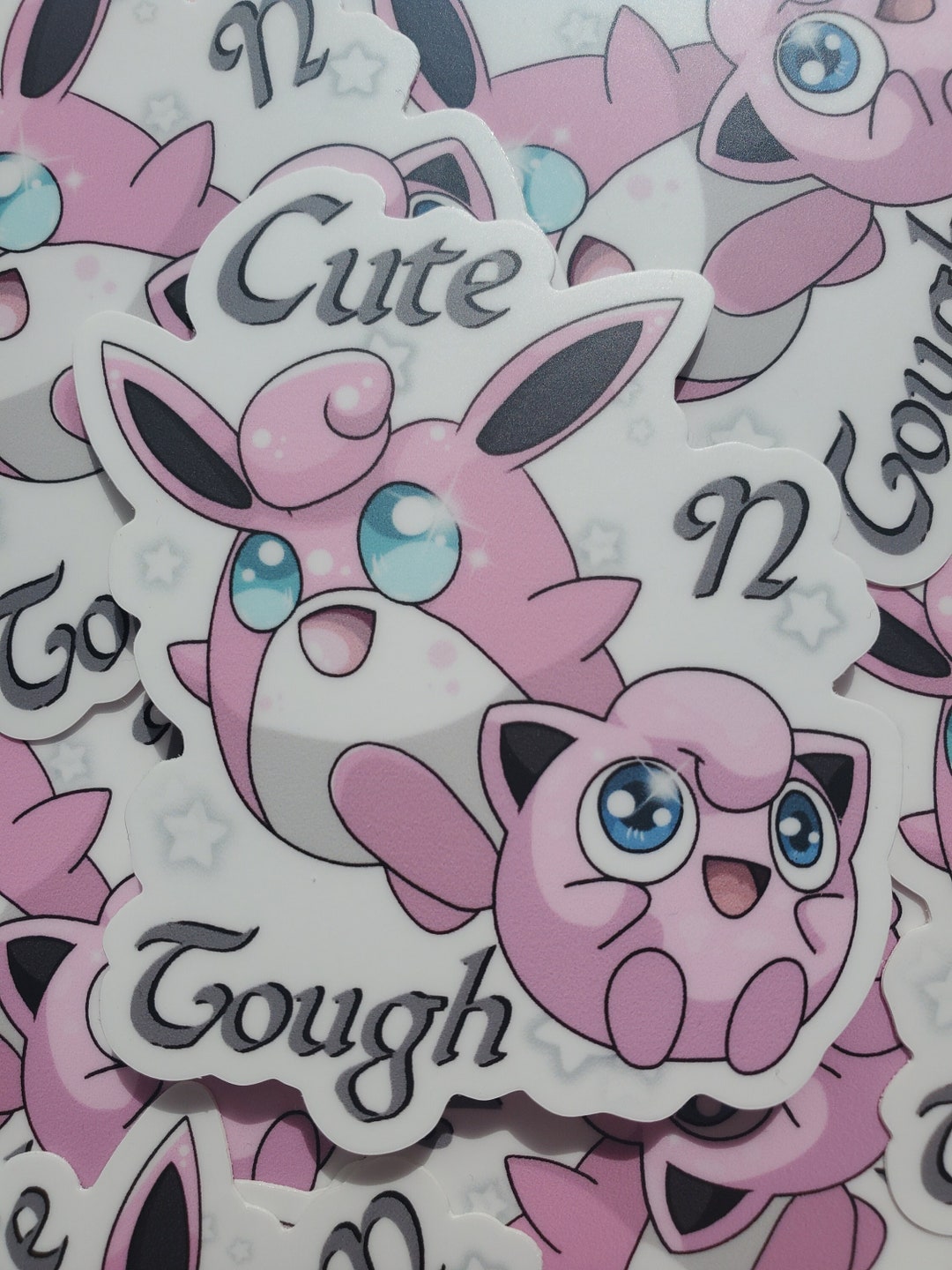 Jigglypuff Wigglytuff Kawaii Pokémon Sticker Cute N Tough Nerdy Gifts ...