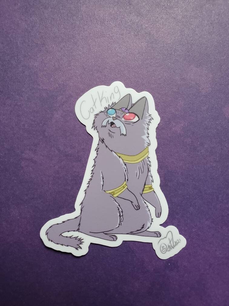 The Cat King Sticker Studio Ghibli Cats the Cat Returns - Etsy