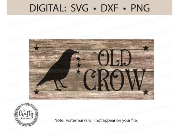 Old Crow SVG DXF PNG File / Digital & Laser Cut Files / Cricut - Etsy