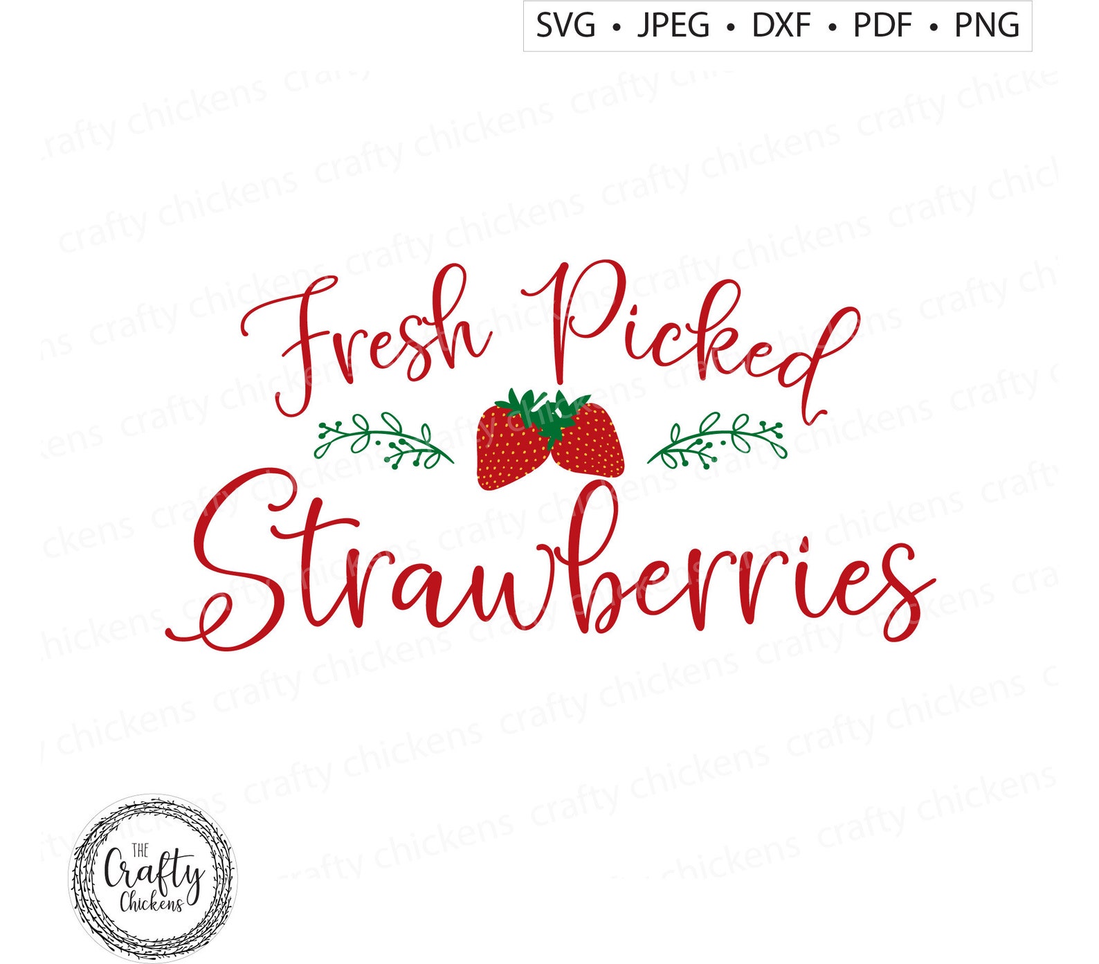 Fresh Picked Strawberries SVG / Laurel SVG / Digital Cut File - Etsy