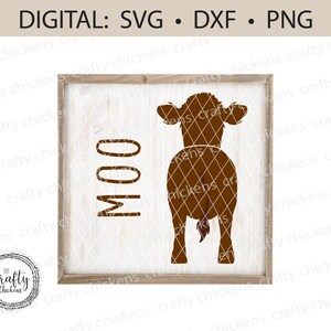 Cow SVG / MOO / Digital Cut File / Cricut / Silhouette / - Etsy