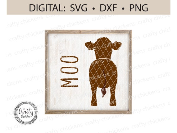 Cow SVG / MOO / Digital Cut File / Cricut / Silhouette / | Etsy