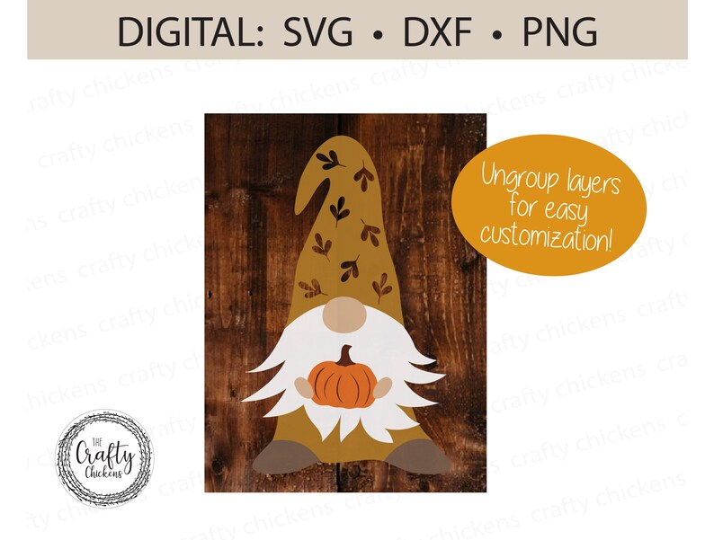 Fall Gnome SVG / pumpkin / autumn / digital cut file / Cricut | Etsy