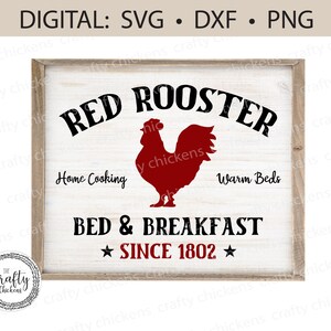 Rooster Bed and Breakfast Sign - Etsy