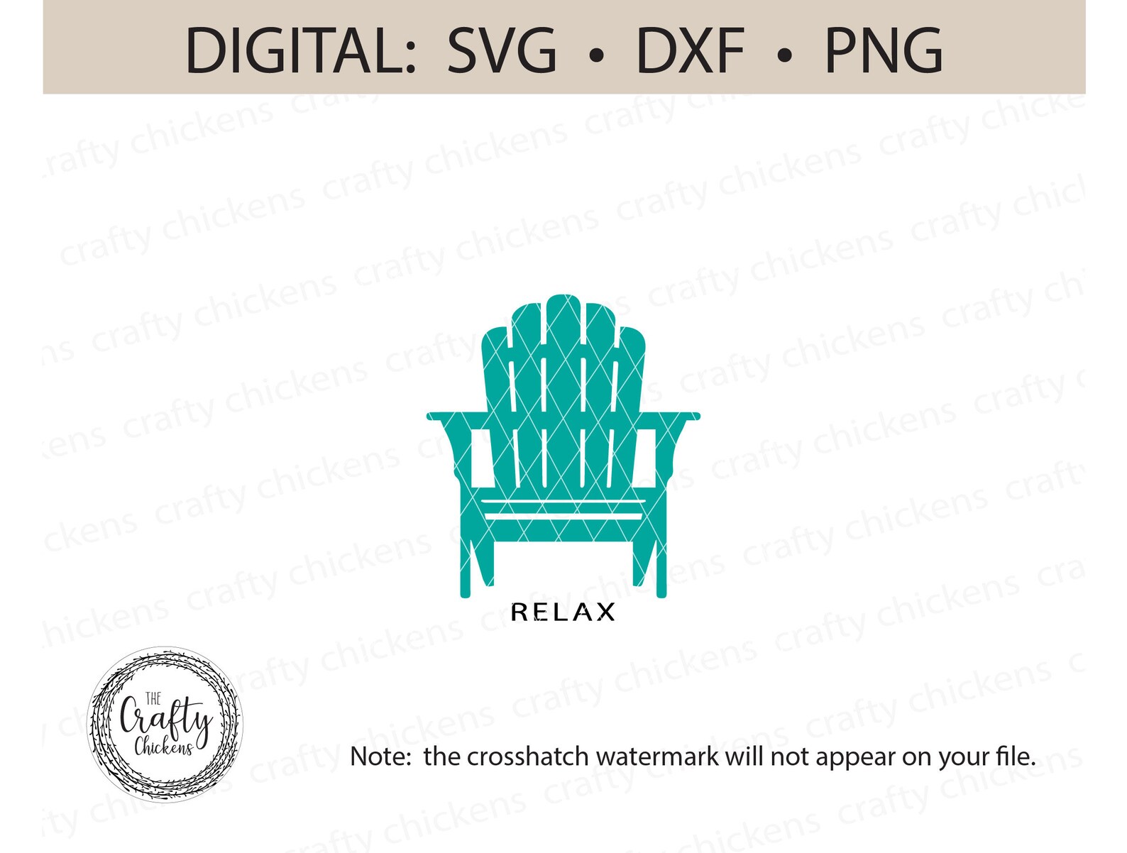 Adirondack Chair SVG File / Relax SVG / Digital Cut File / | Etsy