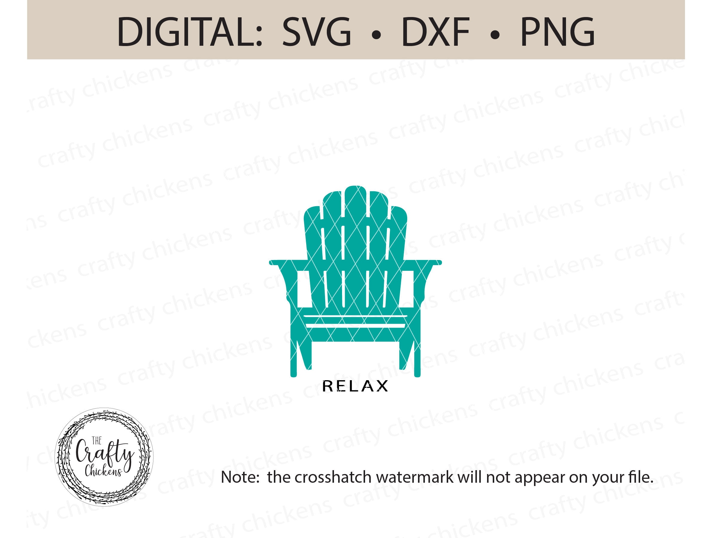 Adirondack Chair SVG File / Relax SVG / Digital Cut File / | Etsy