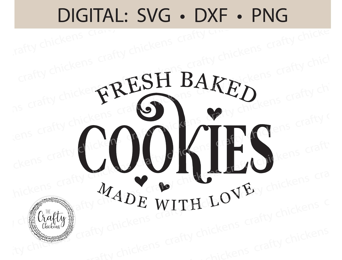 Fresh Baked Cookies SVG / Digital Cut File / Cricut / - Etsy