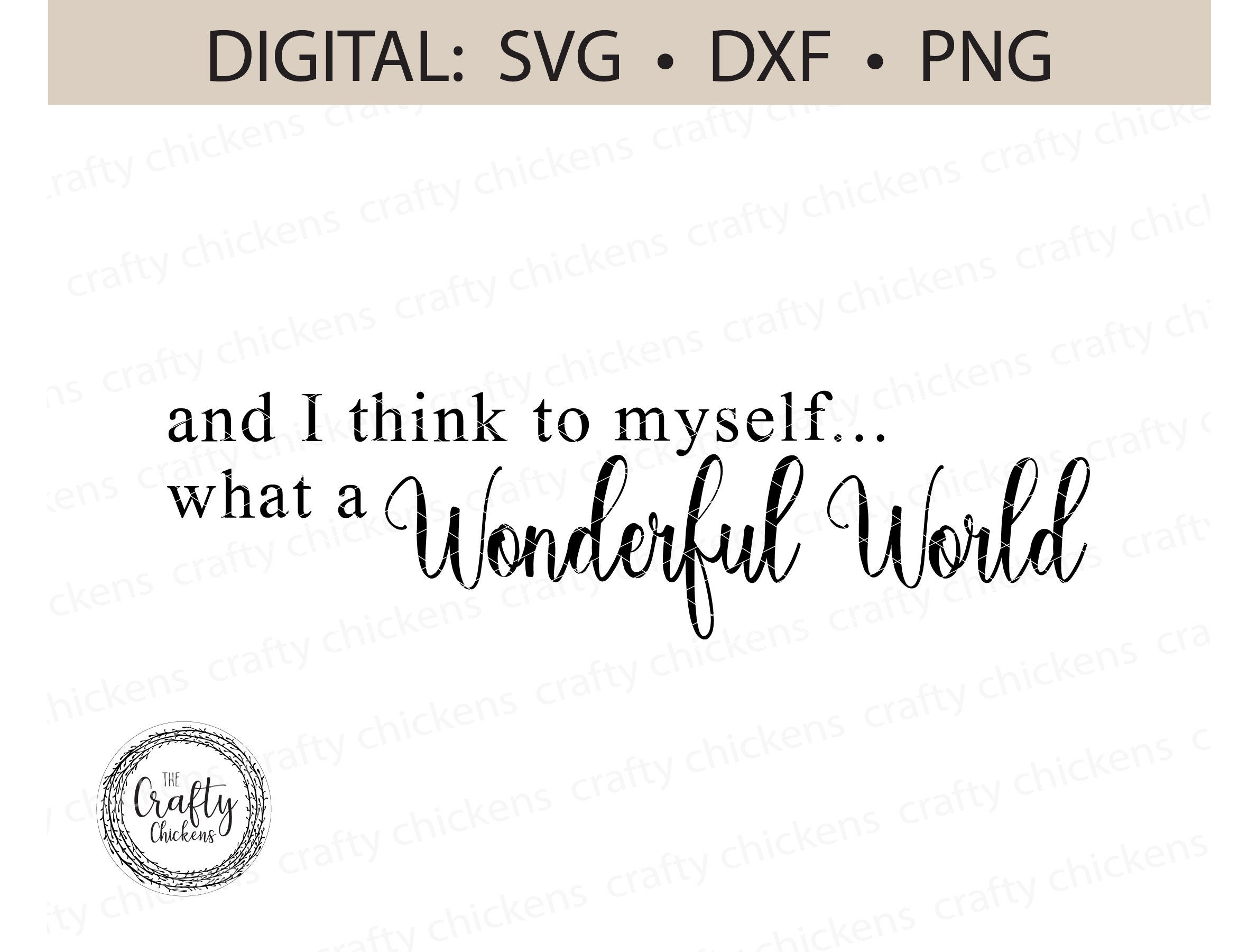 What a Wonderful World SVG / Digital Cut File / Laser Cut File - Etsy