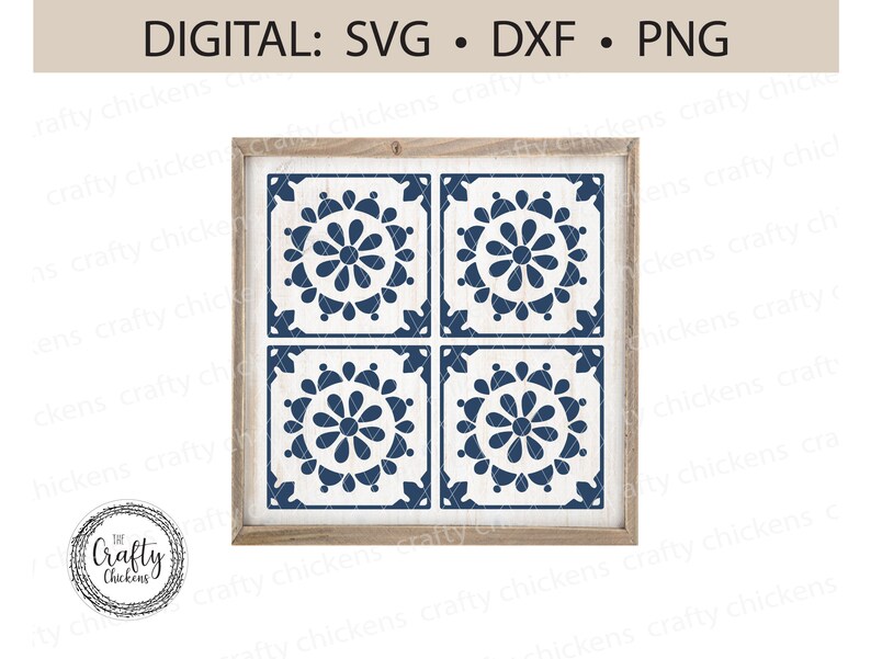Vintage Style Tile SVG / Digital Cut File / Laser Cut File / - Etsy