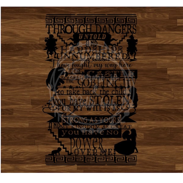 Labyrinth Movie Svg - Etsy