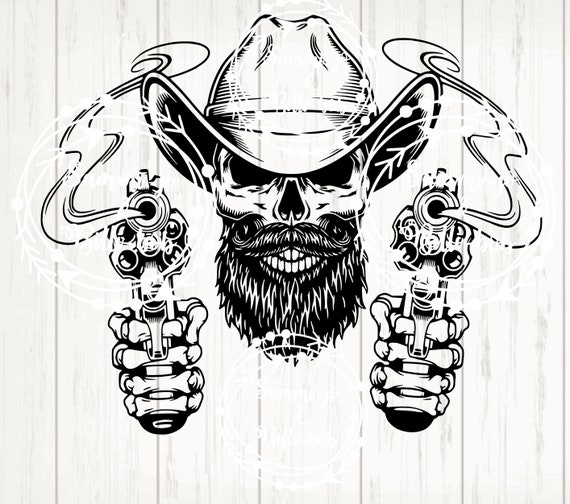 Skeleton Skull & Gun Shooter Shooting Digital Image Cut File - Etsy