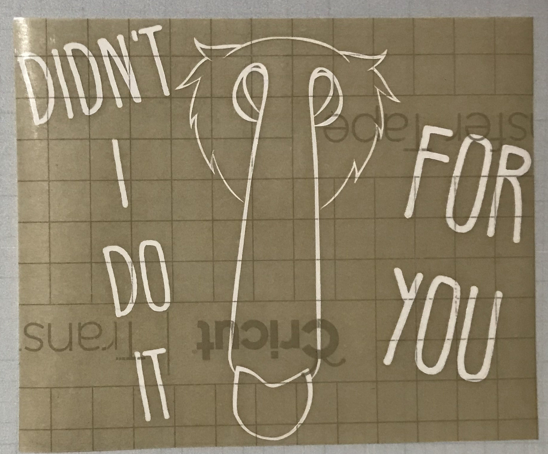 Din't I Do It for You Meme Decal - Etsy